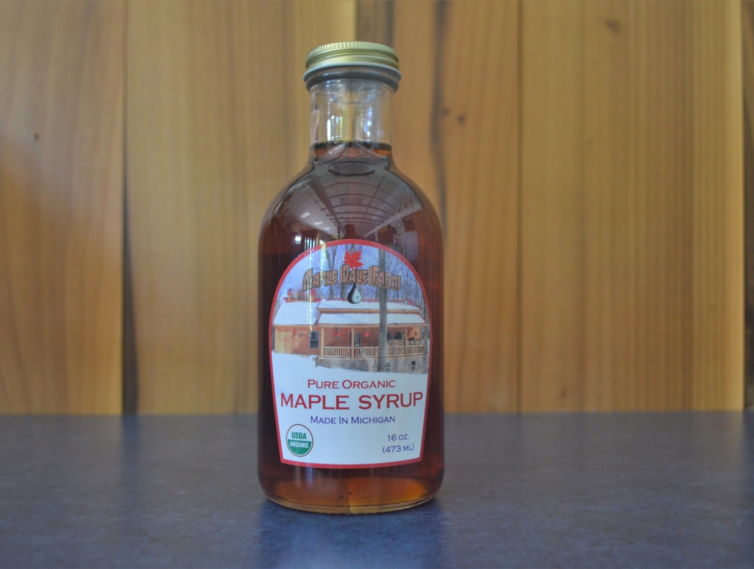 Maple Syrup Pint (16 oz) - DeGrandchamp Farms