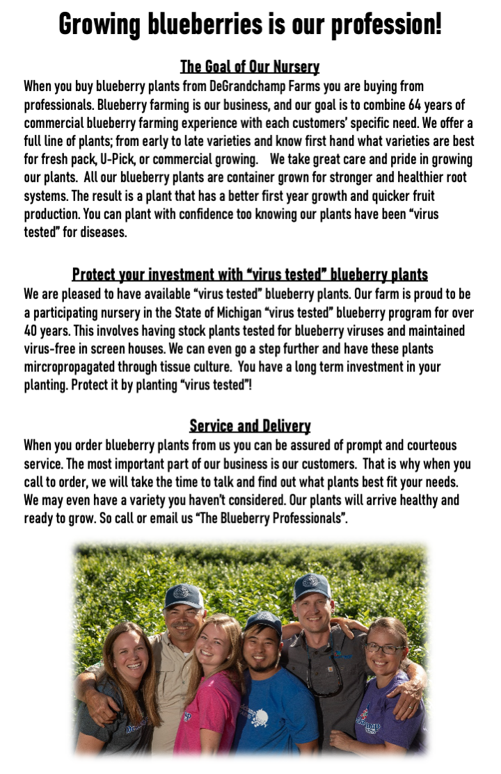 Commercial Grower Catalog - DeGrandchamp Farms